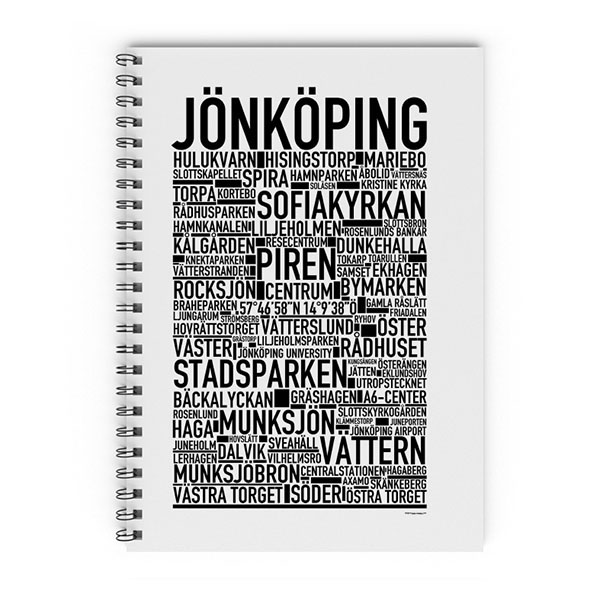 Wallstars - Skrivbok Jönköping Olinjerad A5