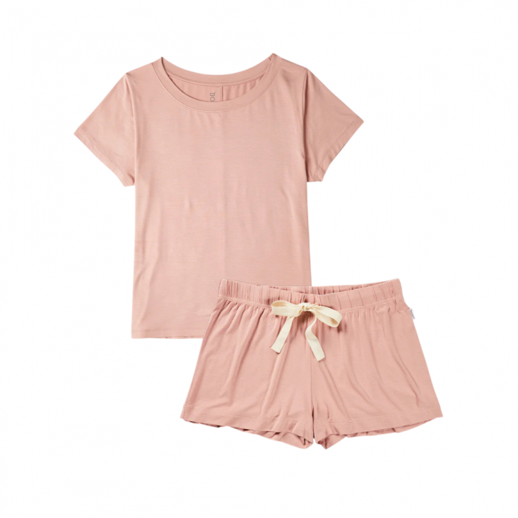 Boody - Pyjamas T-Shirt i Bambu Dam, Dusty Pink - Rekoshoppen.s